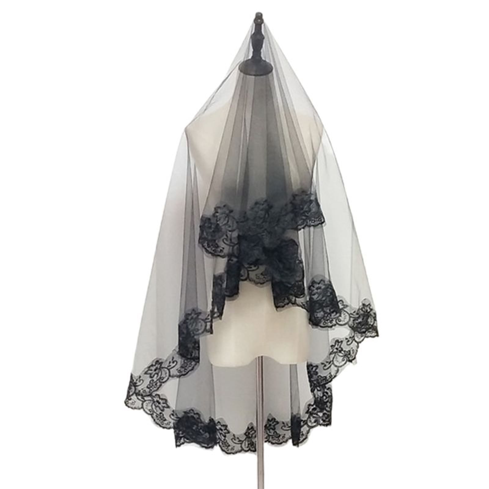 lanema Veil Wedding Veil Goth Veil Bridal Cathedral Veil Drop Veil ...