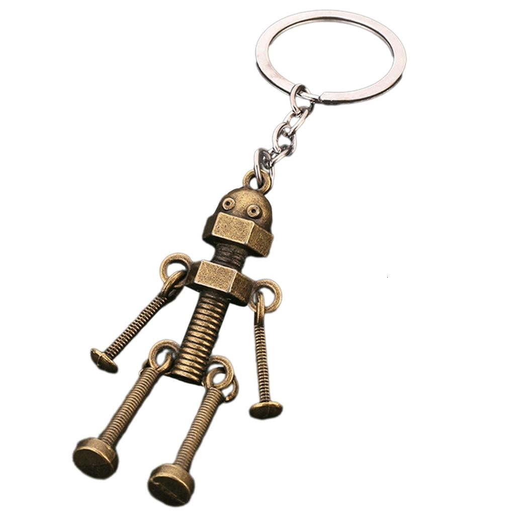 lanema Versatile Mechanical Screw Robot Keychain Car Key Holder Bag ...