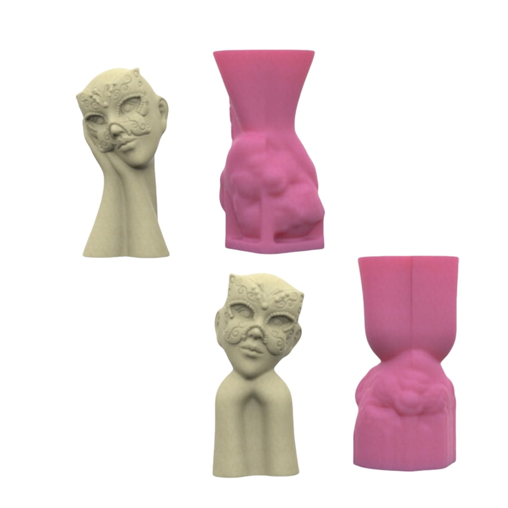 lanema Versatile Silicone Mould for Girls Mask Flower Pots Easy ...