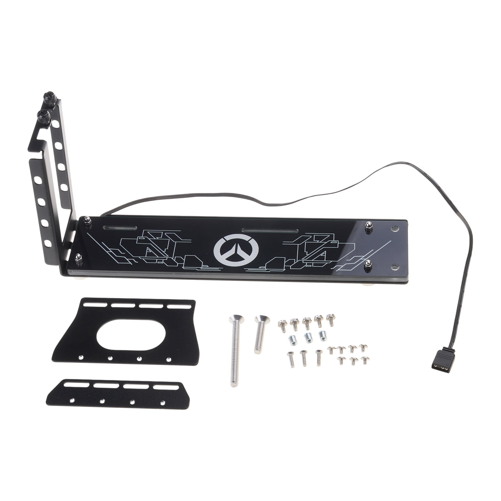 lanema Vertical GPU Bracket PCI-E Holder with LED 5V 3pin 12V 4pin RGB ...