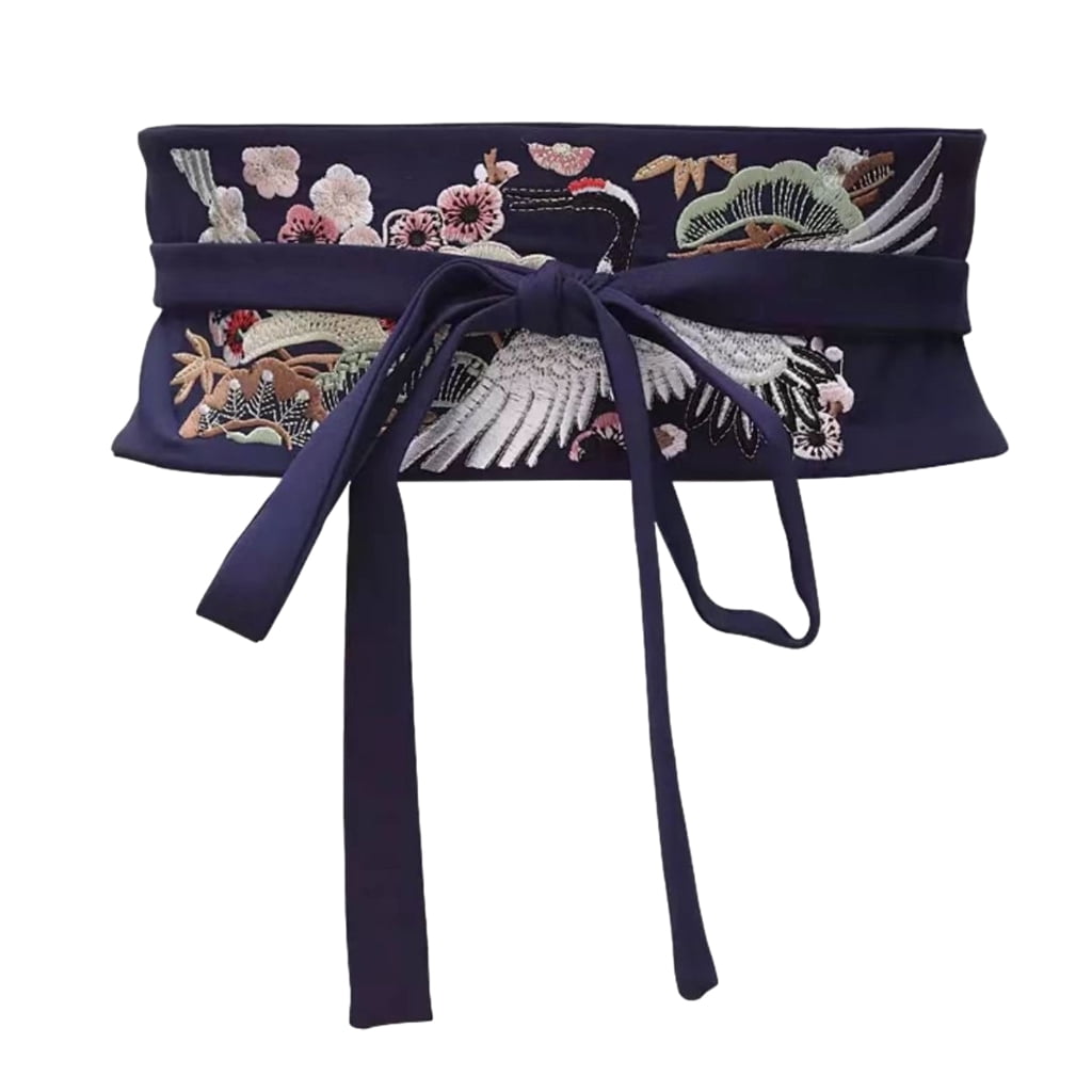 lanema Vintage Hanfu Waistband Embroidery Crane Elegant Chinese Style ...