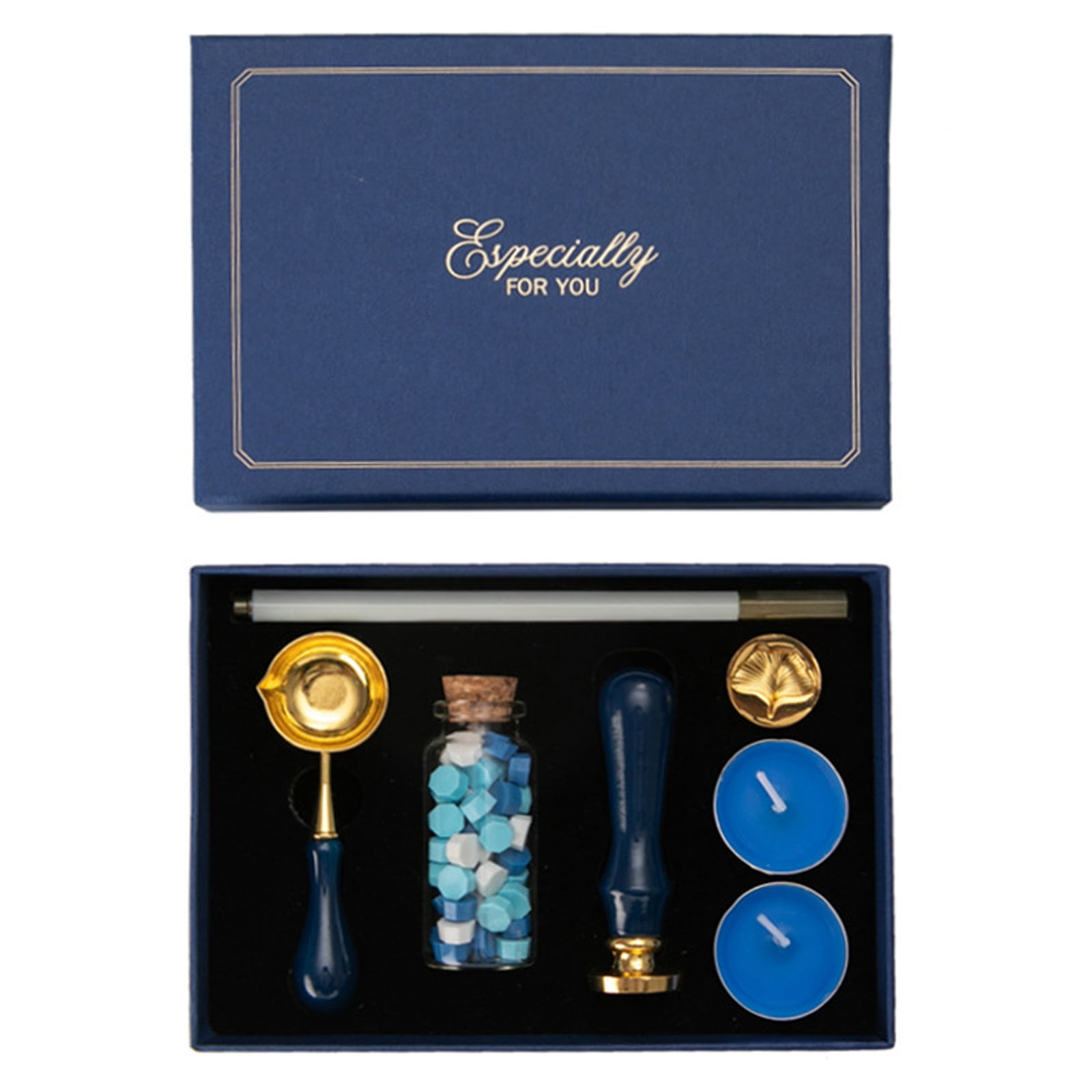lanema Vintage Fire Paint Wax Stamp Seal Set with Wax Stamp Spoon Small ...