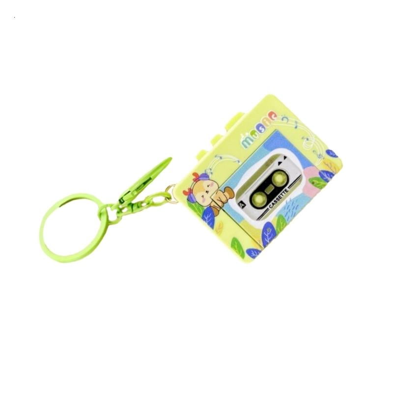 lanema Vintage Style Miniature Music Player Keychain Featuring Three ...