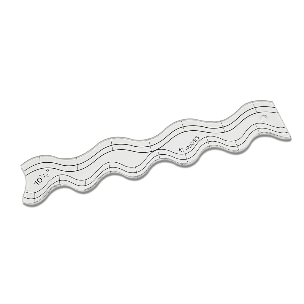lanema Wavy Shaped Quilting Templates Ruler Tool For Sewing Machine ...