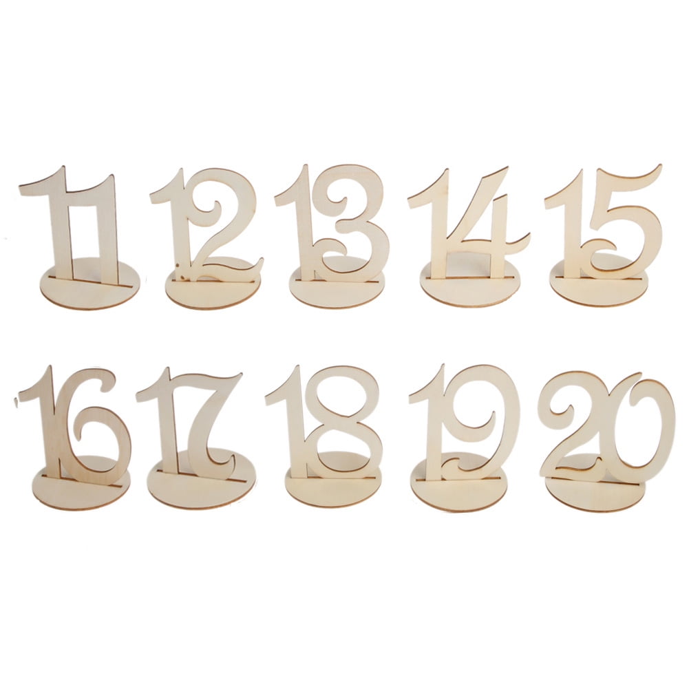 lanema Wedding Wood Table Numbers Hollow Out Wood Table Number Table ...
