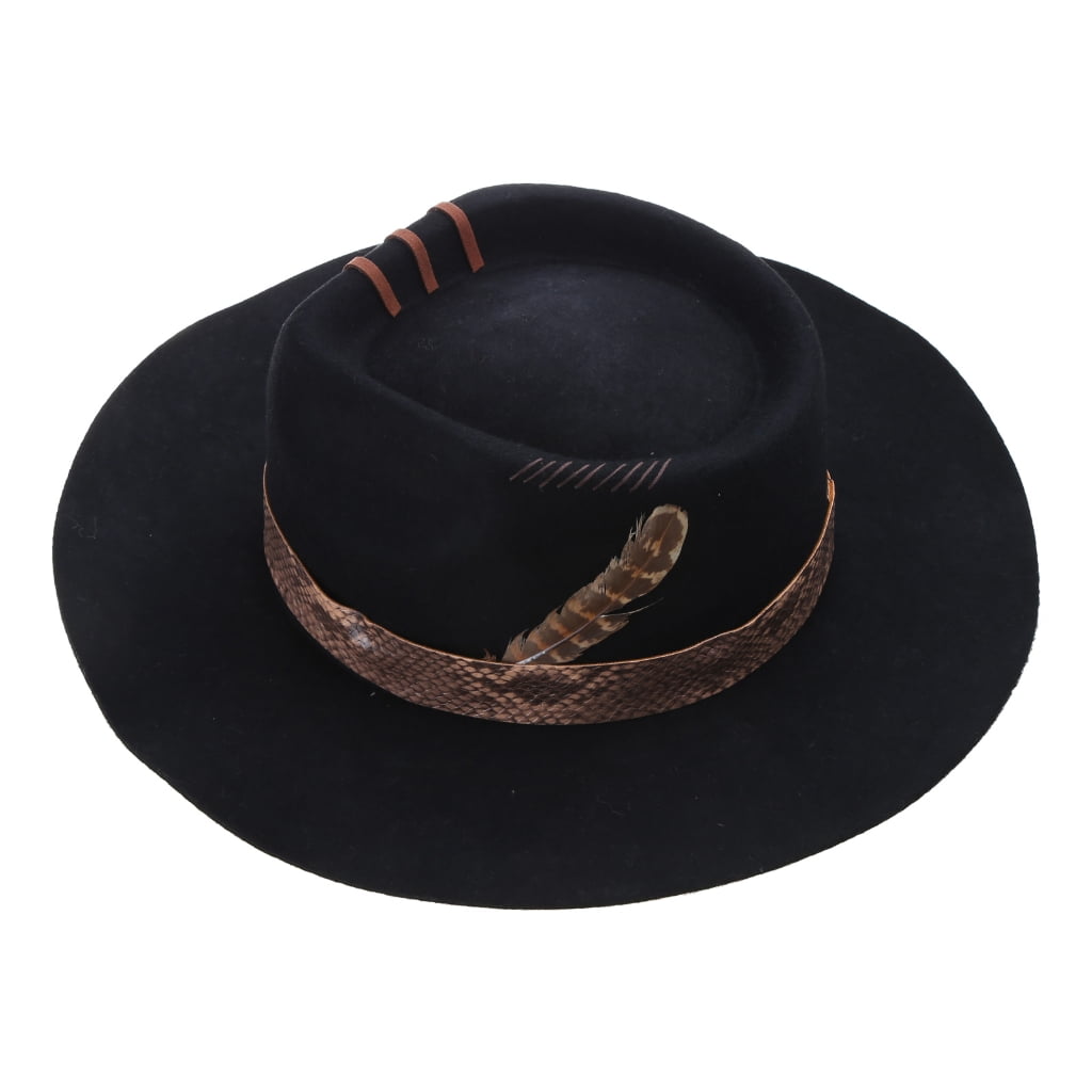 lanema Western Cowboy Hat Wide Brimmed Fedoras Hat Gift for Boyfriend ...