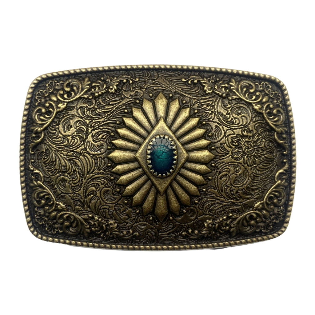 lanema Western-Style Waist Belt Metal Buckle Men Women Unisex Belt ...