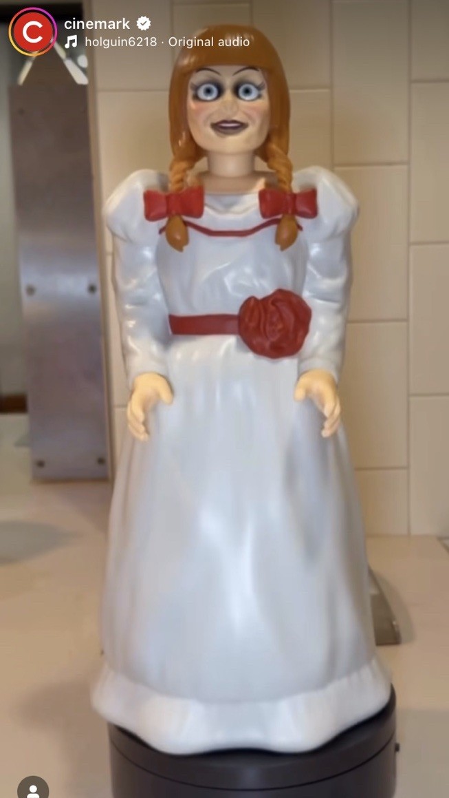 laqbezok The Conjuring Last Rites Annabelle Popcorn Bucket, 9.84" Resin ...