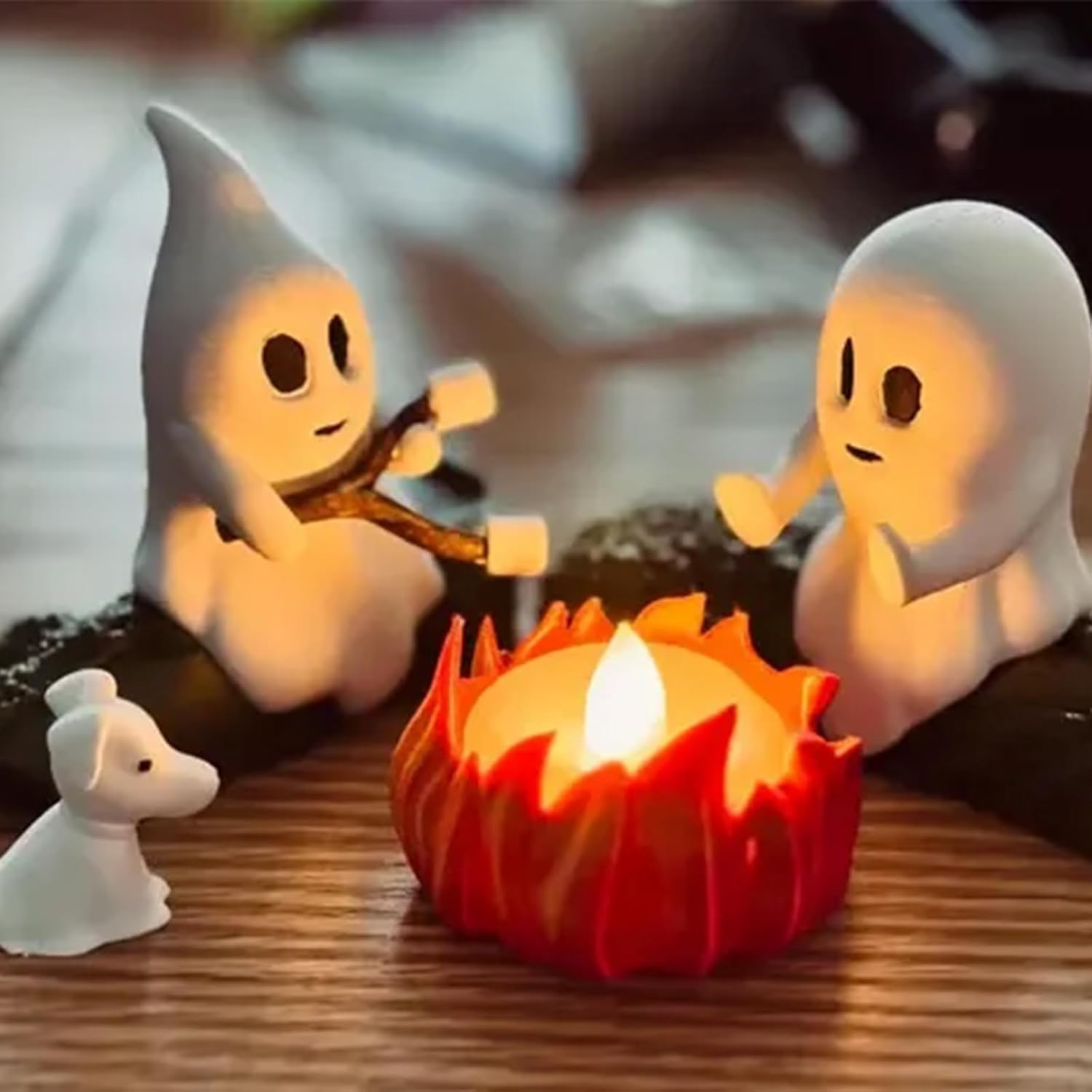laqbezok Ghost Campfire,Ghost Campfire Nightlight, Halloween Nightlight ...
