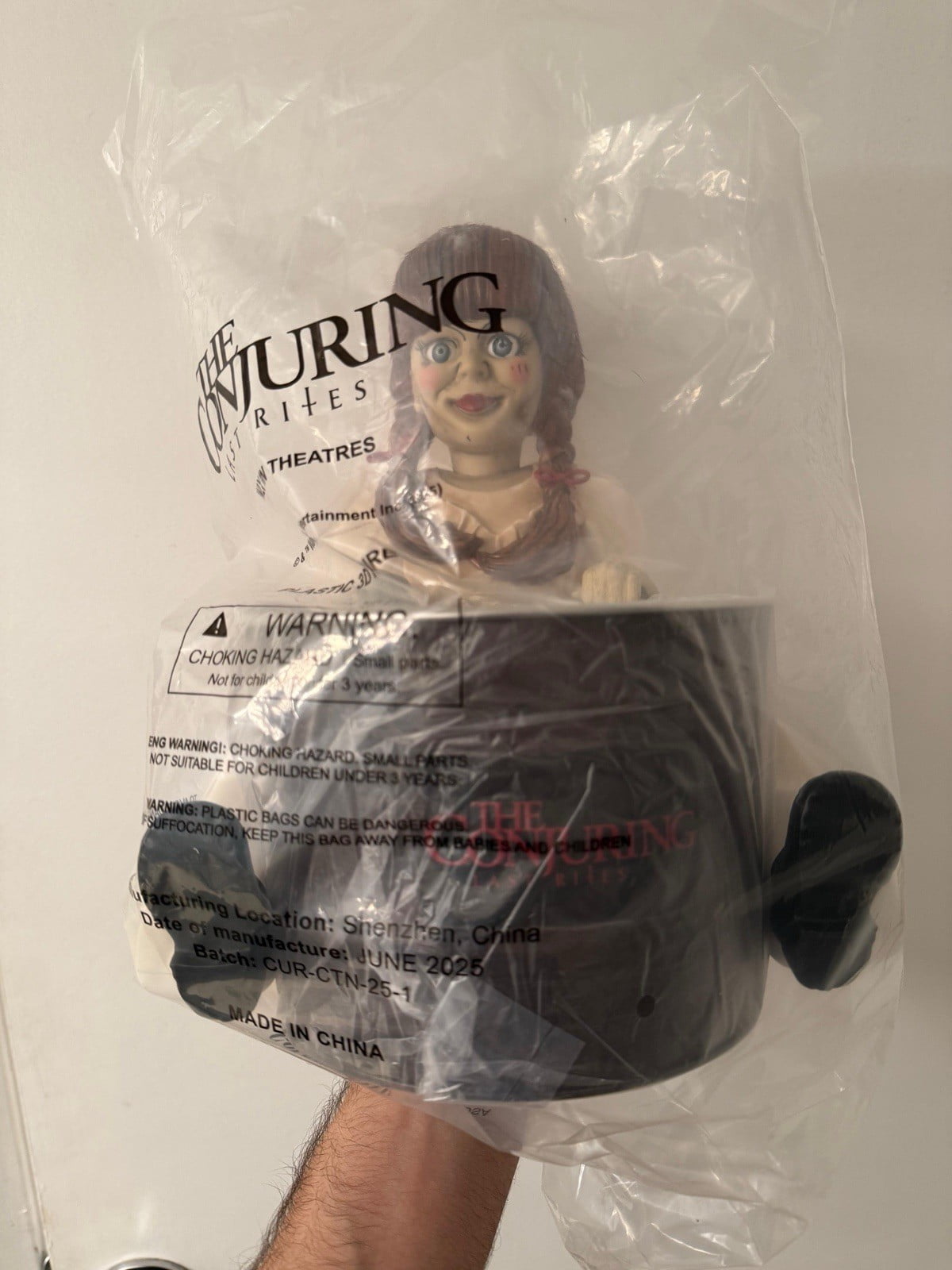laqbezok Presents: The Conjuring Last Rites Annabelle Popcorn Bucket, 9 ...
