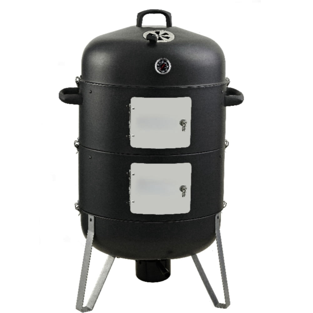 laraVist 20.5 Inch Vertical Charcoal Smoker with Thermometer, 646 Sq In ...
