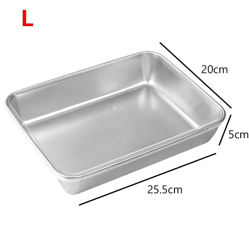 (large) Stainless Steel Tiramisu Mold Cake Tray Cake Shaping Container ...
