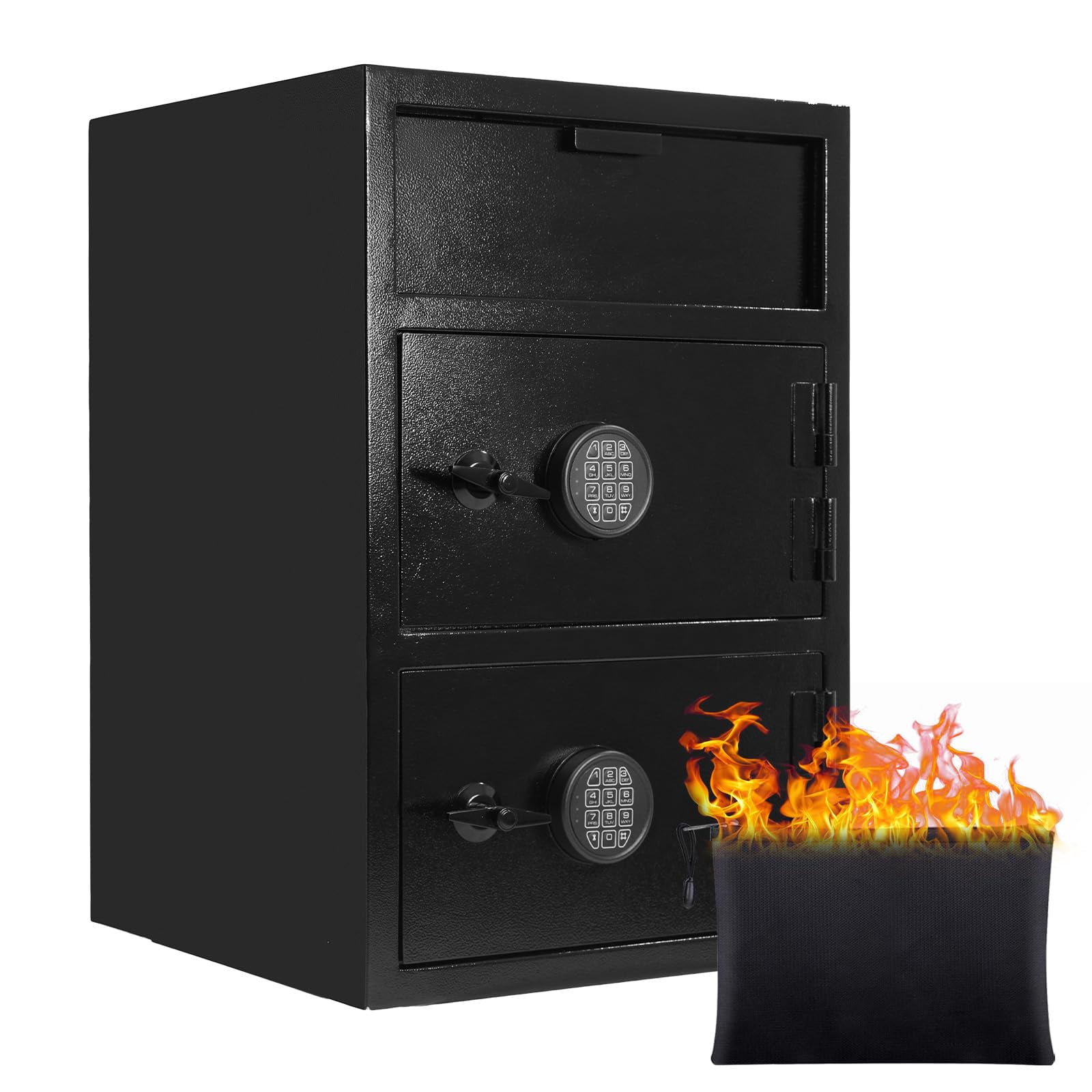 large safe,Drop Safe Fireproof, Depository Safe with Drop Slot Digital ...