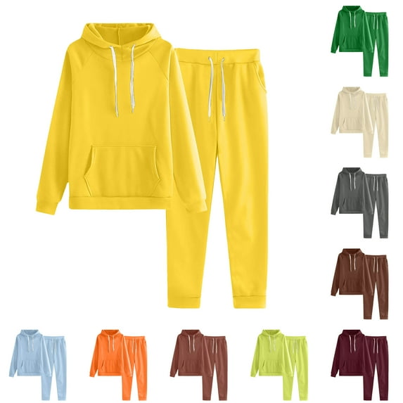 larppty Jogger Sets for Women 2 Piece Lounge Sets Fall Sweatshirt Sets ...