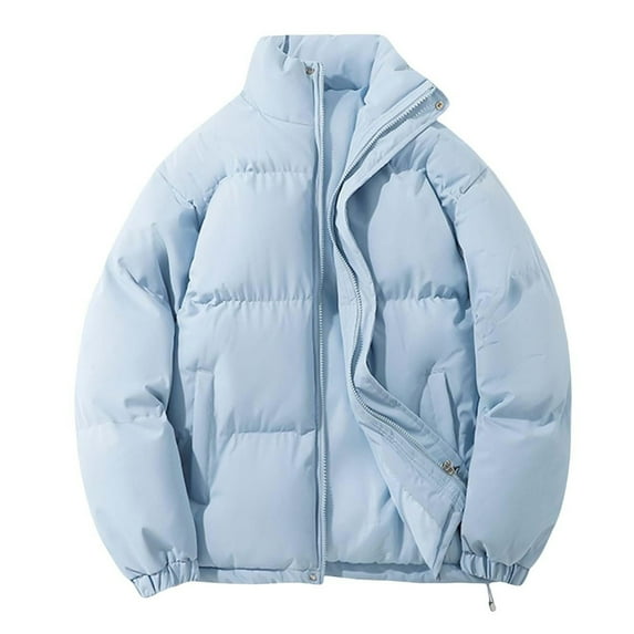 larppty Unisex Winter Parkas Cotton Padded Jacket Bread Jacket ...