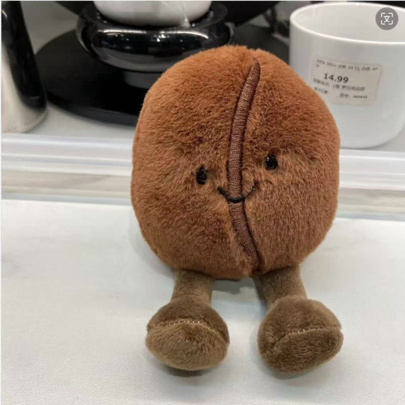 latest simulation fun coffee bean stuffed toy stuffed plush toy cartoon ...