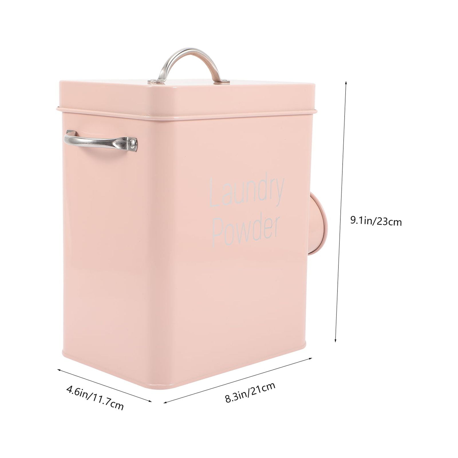 WASHWEPE Metal Laundry Powder Storage Container Laundry Soap Powder ...