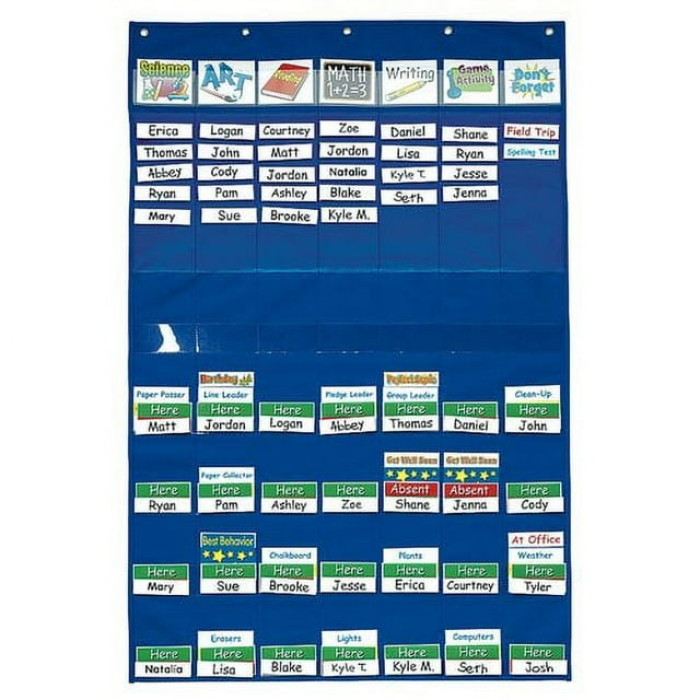 lauri classroom management pocket chart - Walmart.com