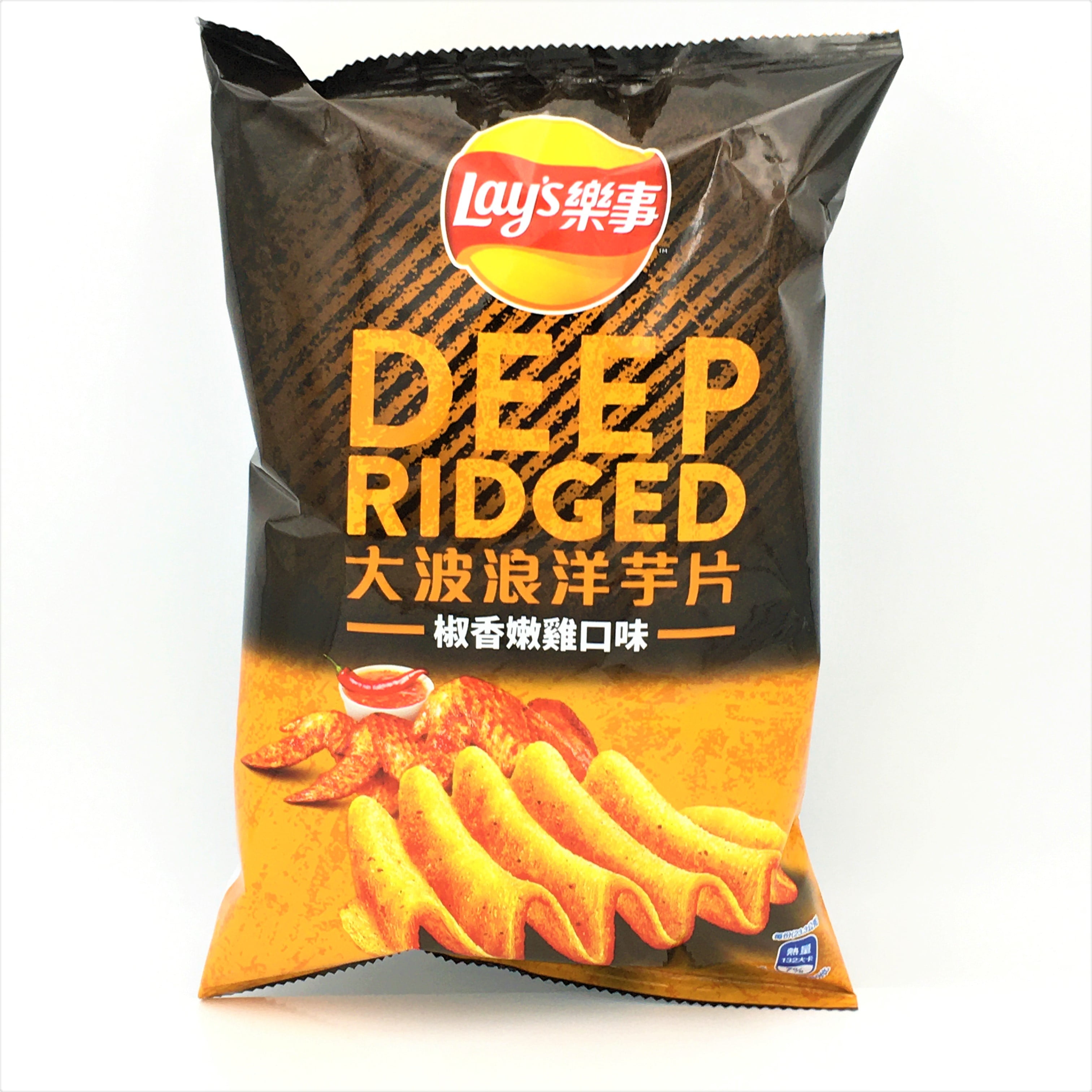 Lay's Chips, Deep Ridged Pepper Chicken, Wavy Potato Chips, 1.9oz ...