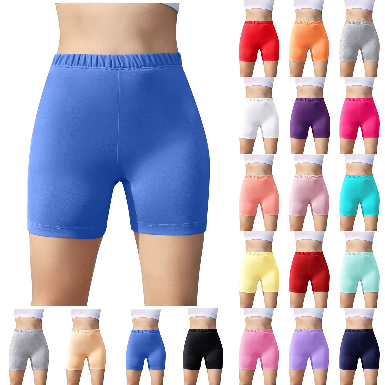 lcziwo Girls Dance Shorts for Toddlers Slim Tummy Control High Waisted ...
