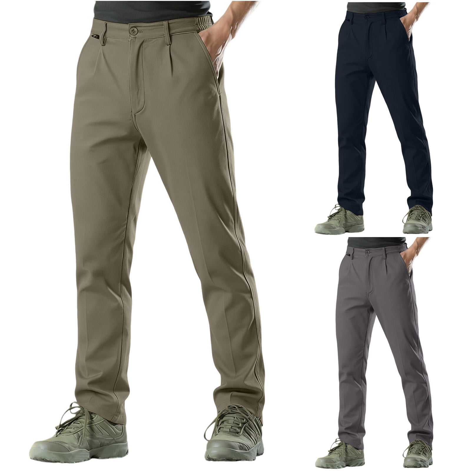 lcziwo Men's Tactical Cargo Pants Multi Pocket Holiday Construction ...