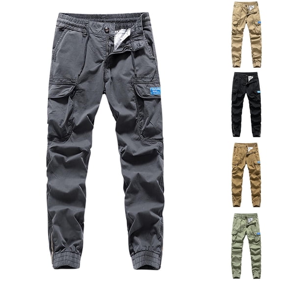 lcziwo Work Pants for Men Construction with Multi Pockets Big and Tall ...