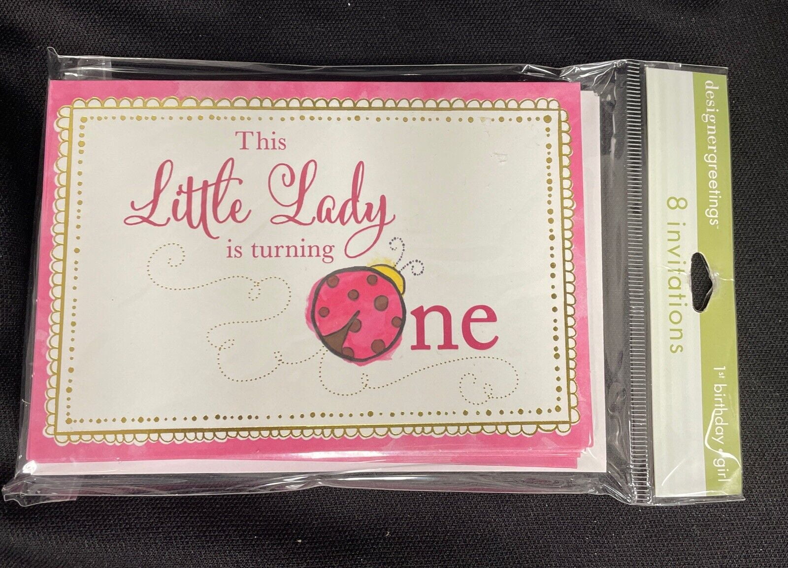 “This Little Lady Is Turning One” Lady Bug 8ct Invites - Walmart.com