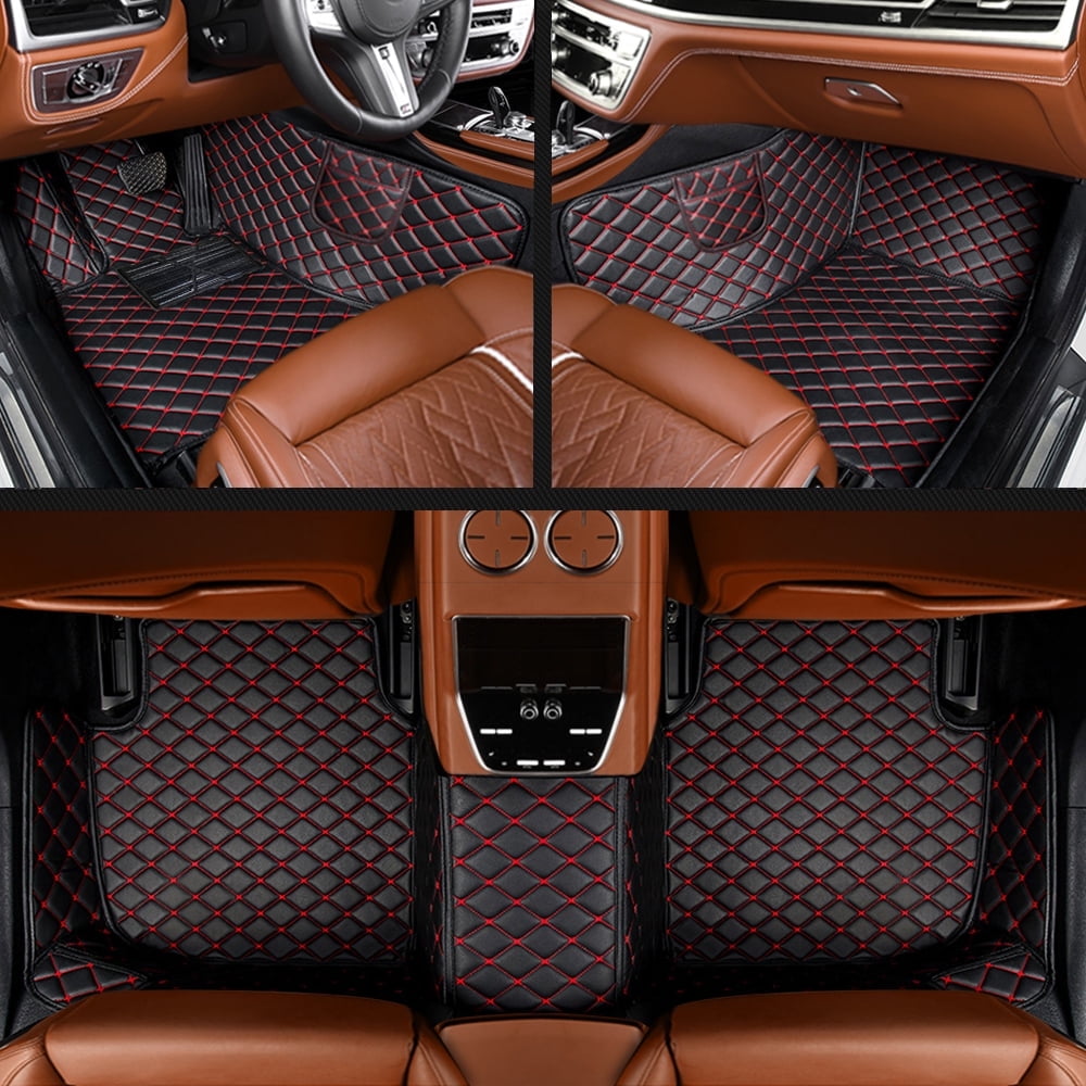 leadwolf Car Floor Mats for Nissan for Sentra 2012-2018 B17 PU Leather ...