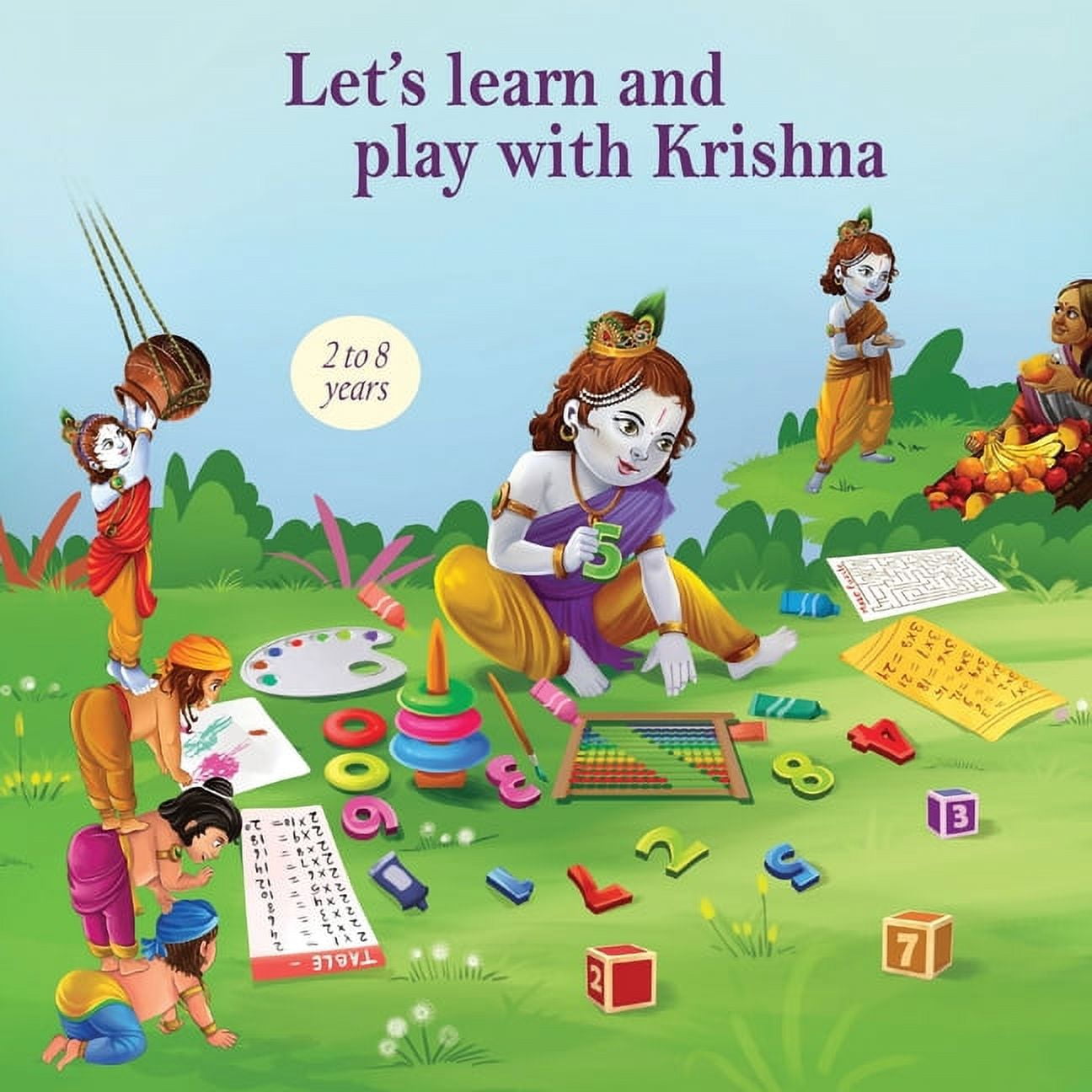 Let's learn and play with Krishna: Rhythmic poems, adorable ...