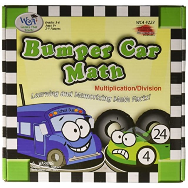 learning advantage, bumper car math board game learning and memorizing ...