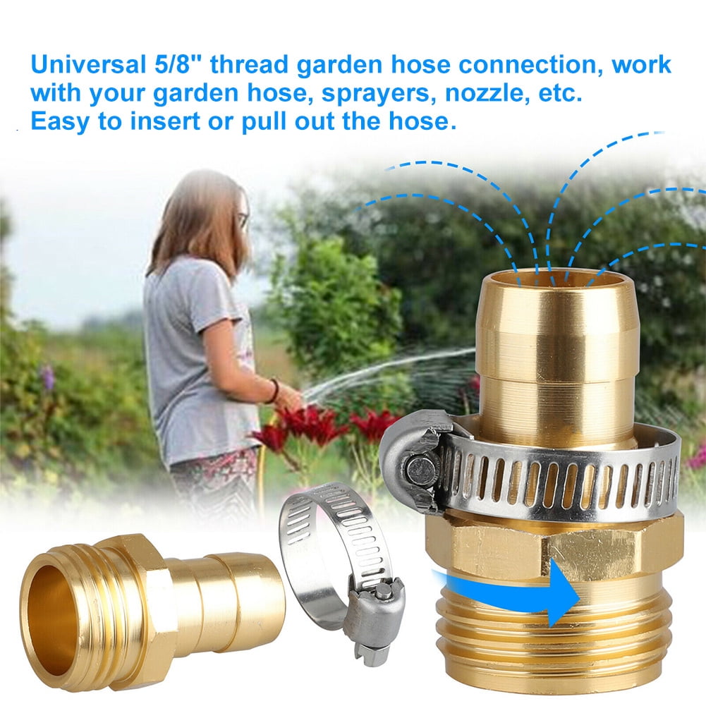leaveforme 3Pcs 5/8 Inch Garden Hose Repair Male Female Joint Connector ...