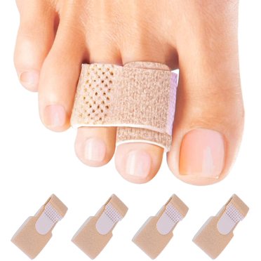 Chiroplax Non-Elastic Toe Wraps Buddy Tape (4 Pack) Broken Overlapping ...