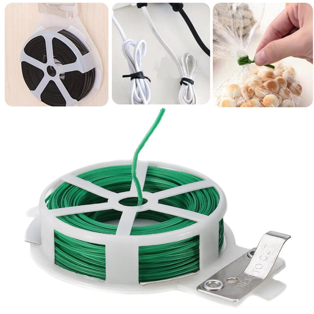 leaveforme Durable 30M Roll Wire Twist Ties Garden Cable Vegetable ...