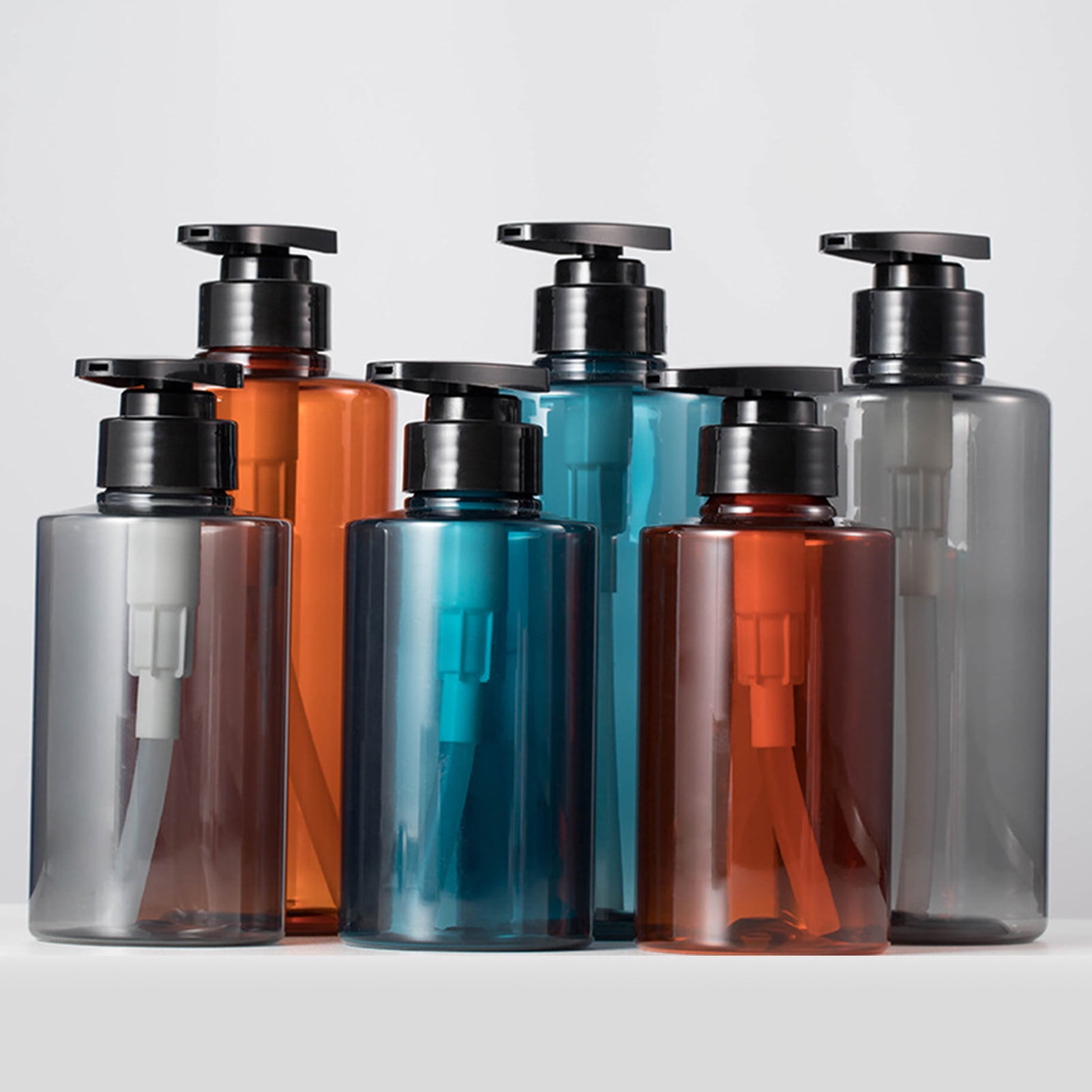 leaveforme Shampoo Bottles with Pump, Empty Refillable Shower Bottle, 1 ...