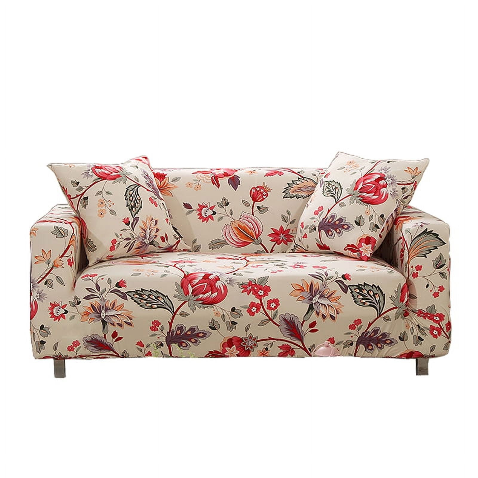 leaves pattern Sofa Cover Slipcovers Elastic All-inclusive Couch Case ...