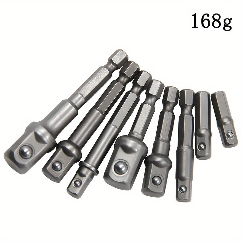 lectric Socket Wrench Adapter With Beads, 8 Pieces, Square Head 1/2 1/4 ...