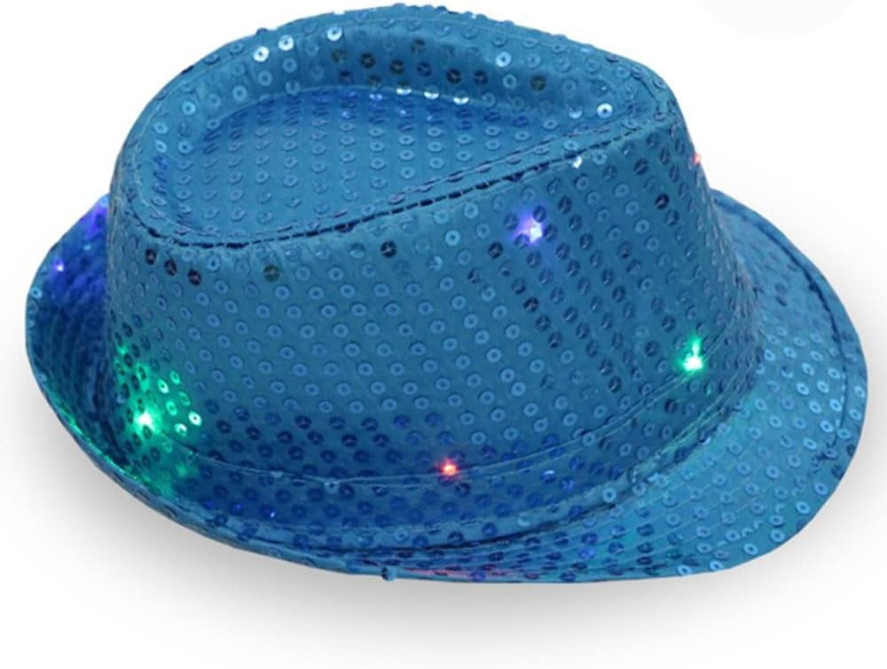 led hat Light Up Snapback Hat Light Up Fedora Flashing Novelty Funky ...