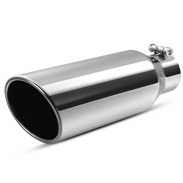 ledkingdomus Stainless Steel Exhaust Tip 2.5" Inlet 4" Outlet 12" Long ...