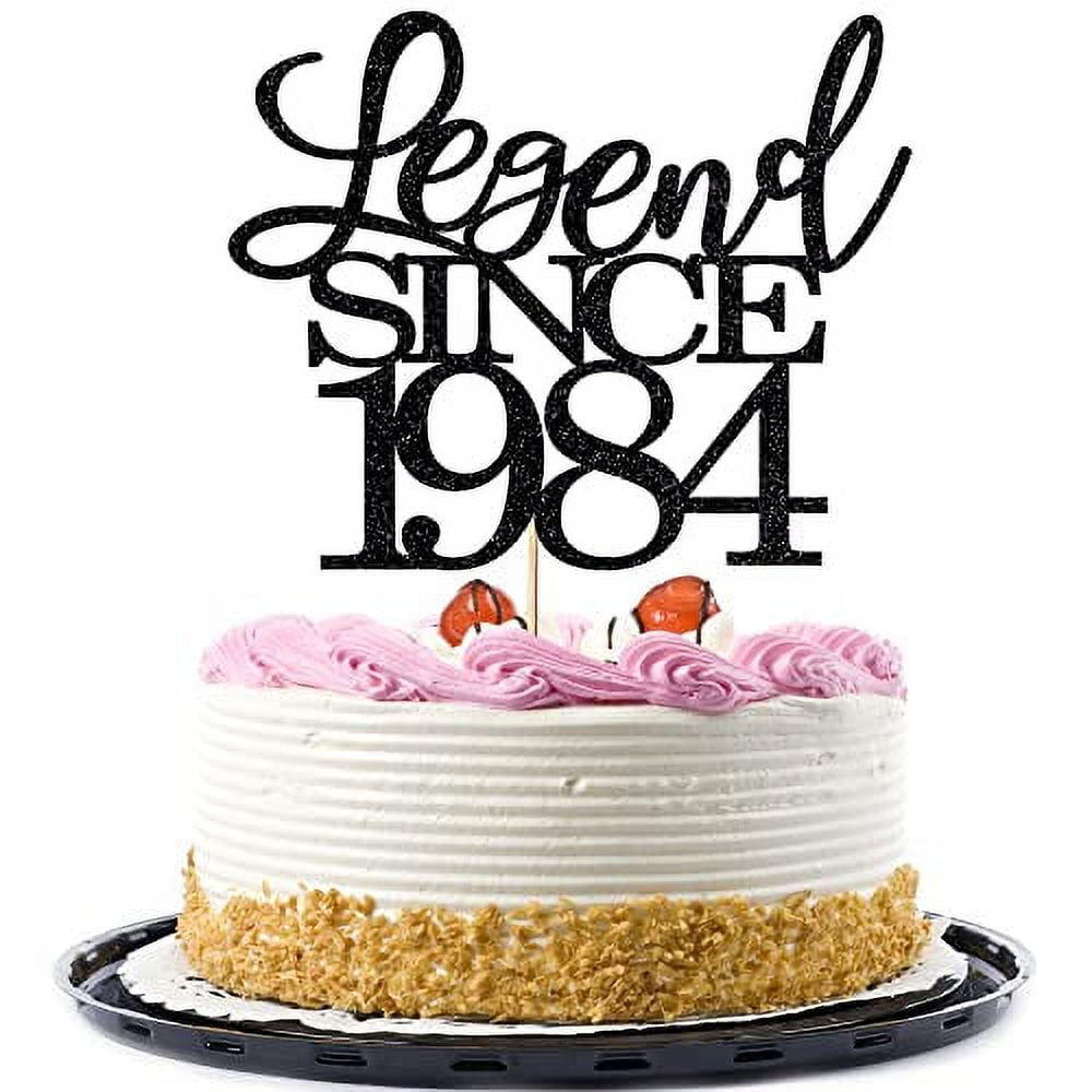 Legend Since 1984 Cake Topper 39th Birthday Happy Birthday Cake Topper