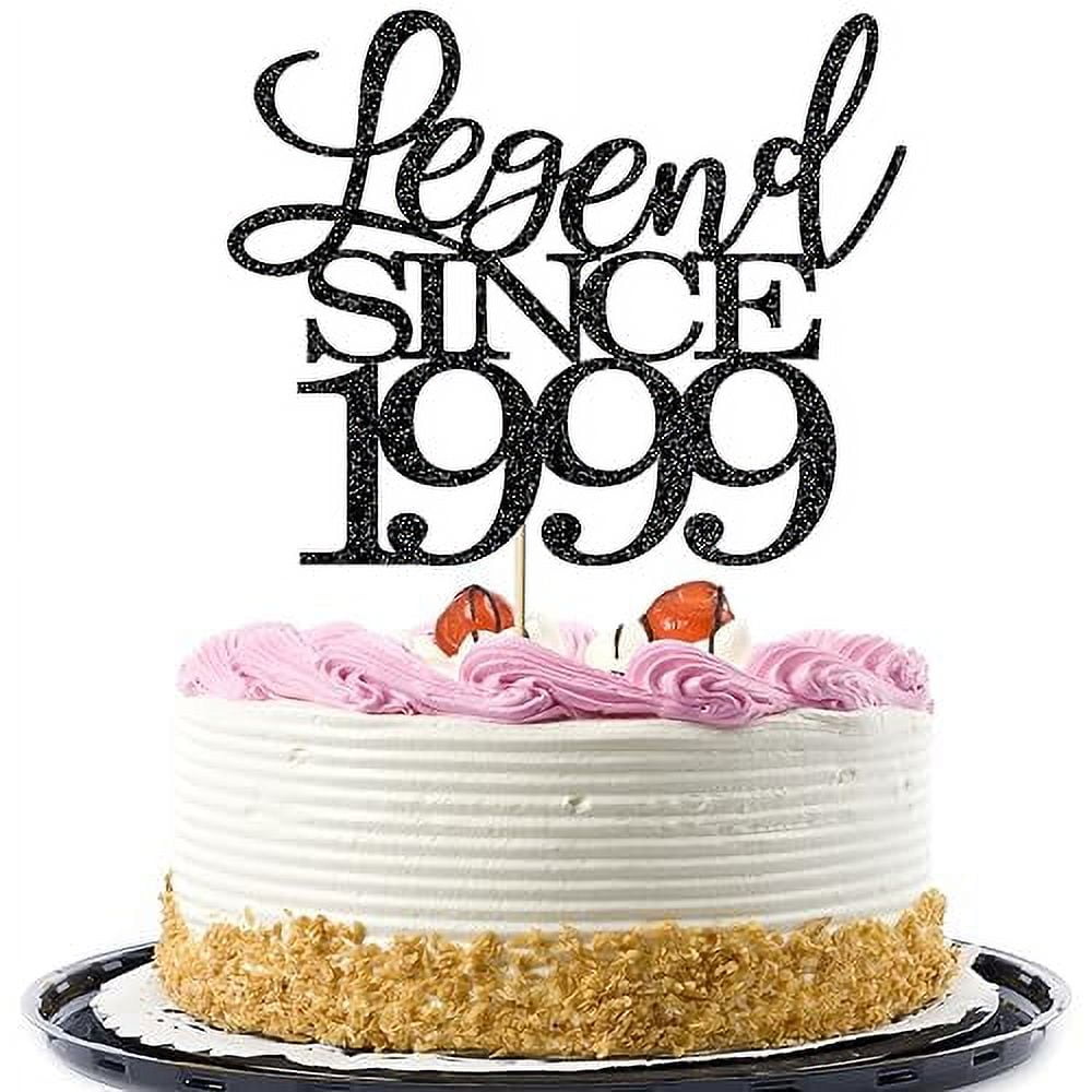 legend since 1999 cake topper 24th birthday happy birthday cake topper ...