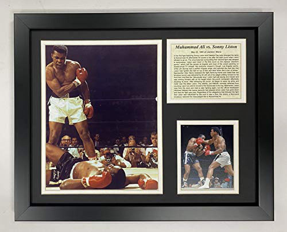 legends never die "muhammad ali vs. liston " framed photo collage, 11 x ...