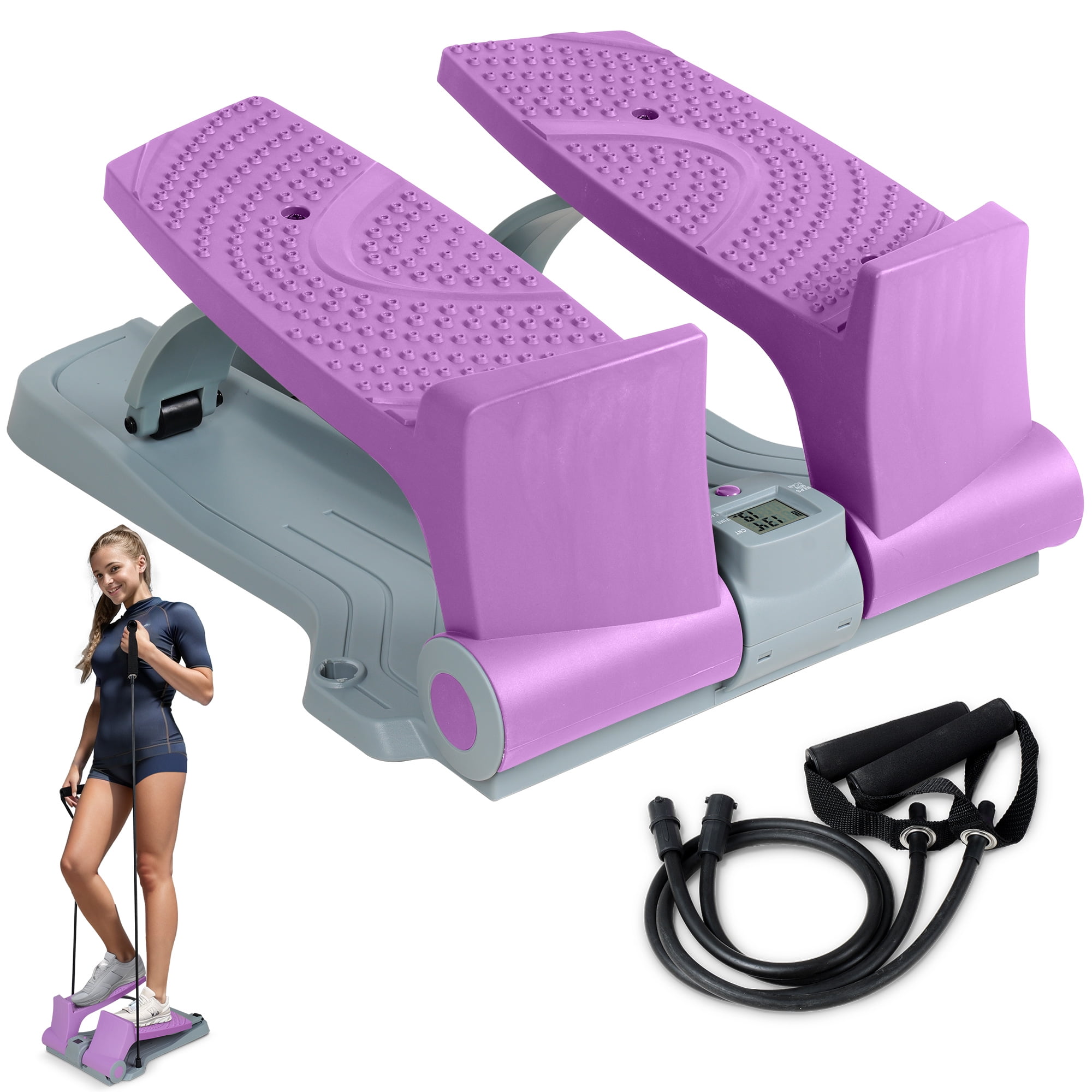 leikefitness Premium Portable Twist Stair Stepper Adjustable Resistance ...