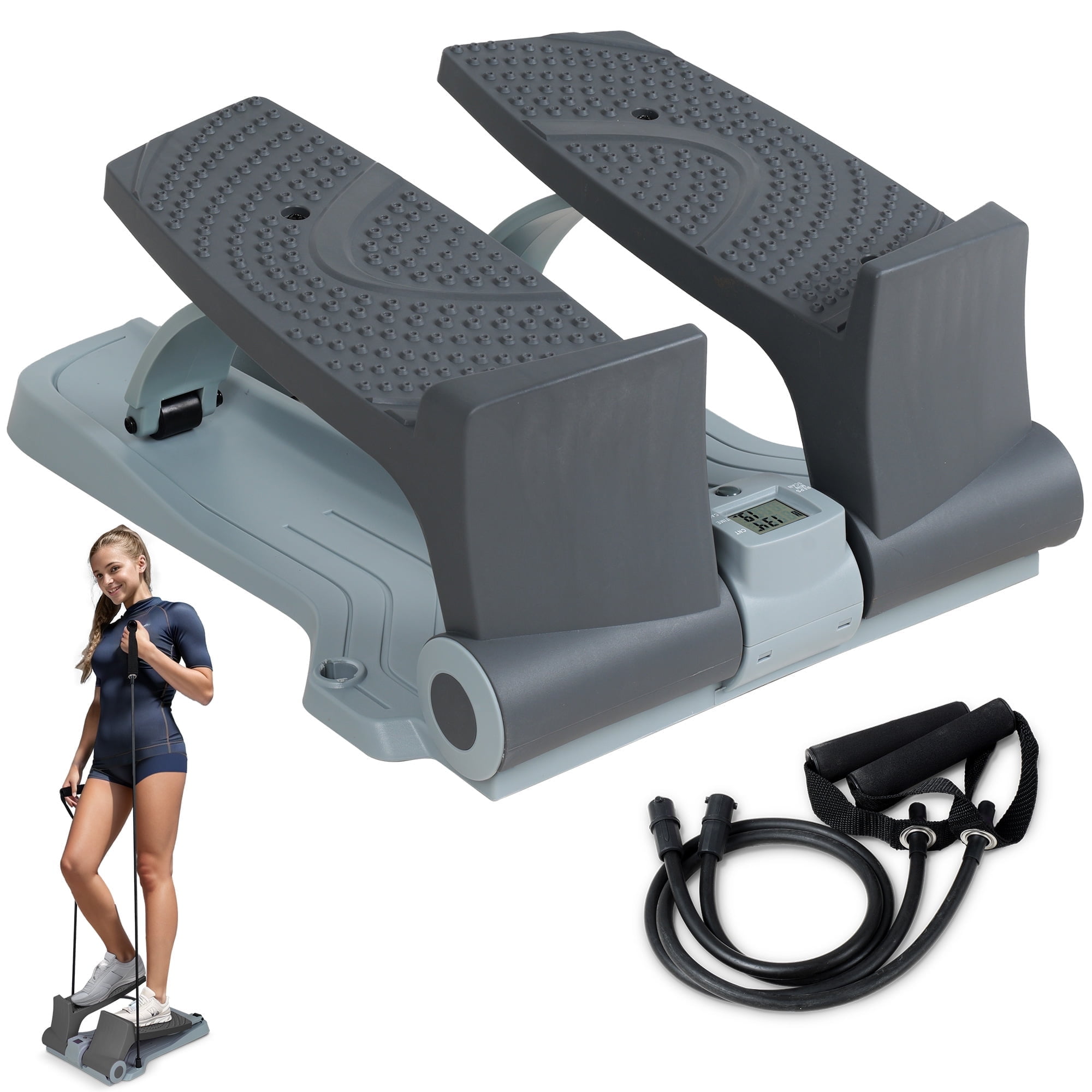leikefitness Premium Portable Twist Stair Stepper Adjustable Resistance ...