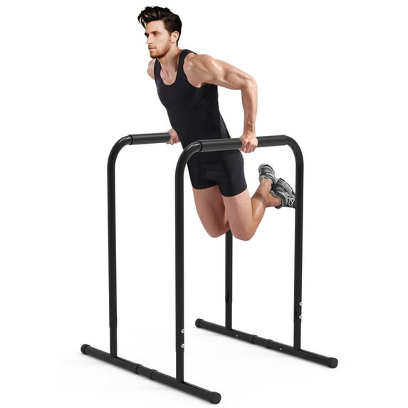 Leikefitness Adjustable Dip Stands for Home Gym, 300 lb Capacity ...