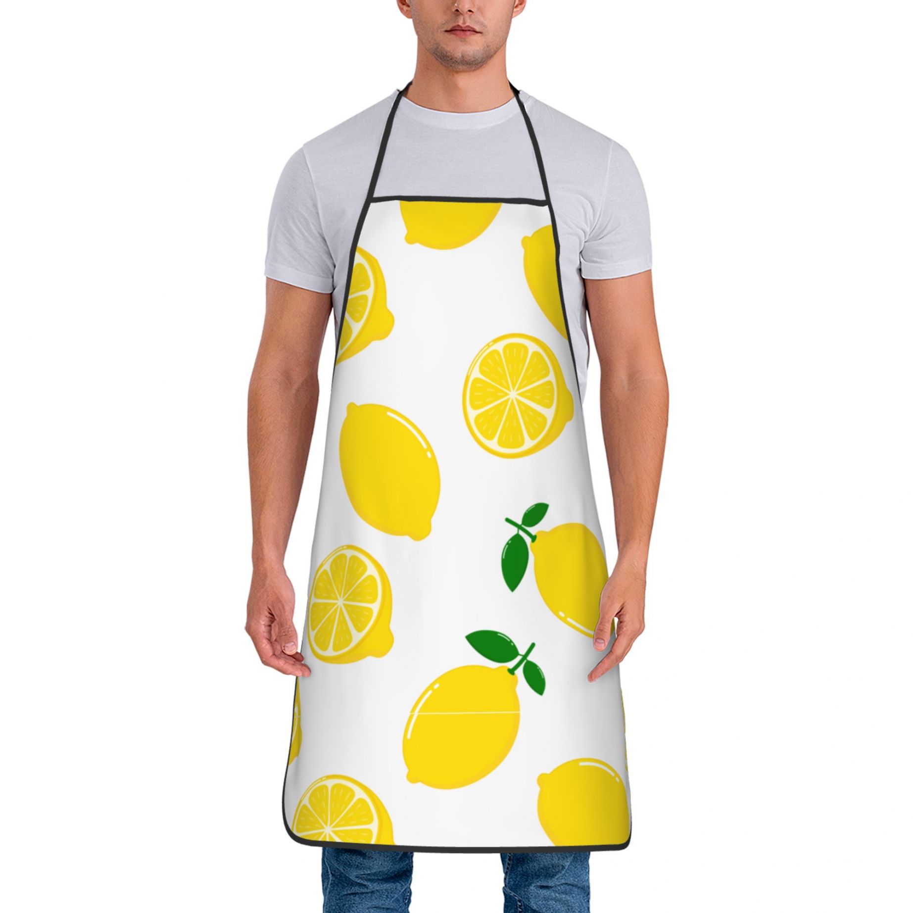 lemon (14) Aprons for Women Men Waterproof Apron Kitchen Chef Cooking ...
