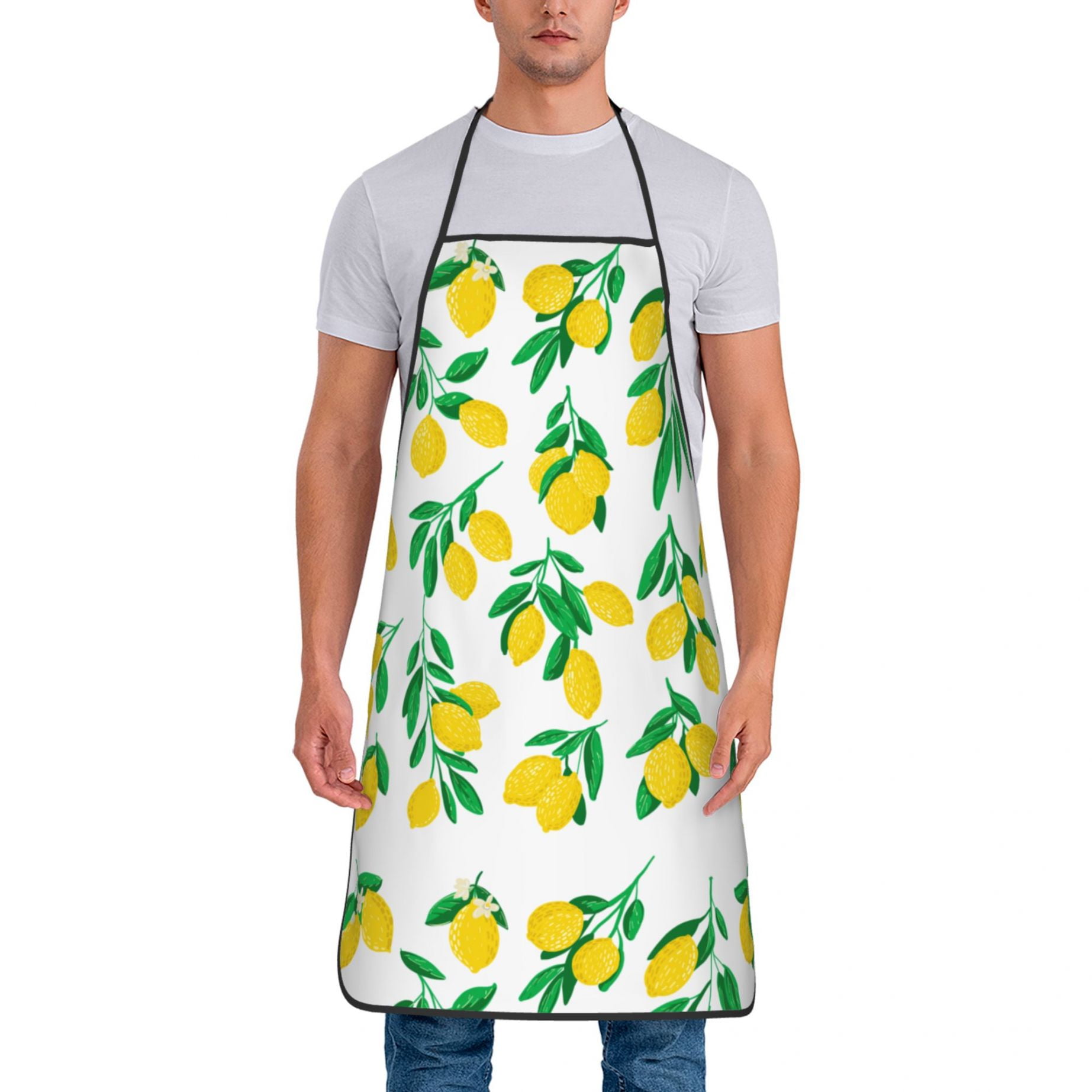 lemon (17) Aprons for Women Men Waterproof Apron Kitchen Chef Cooking ...