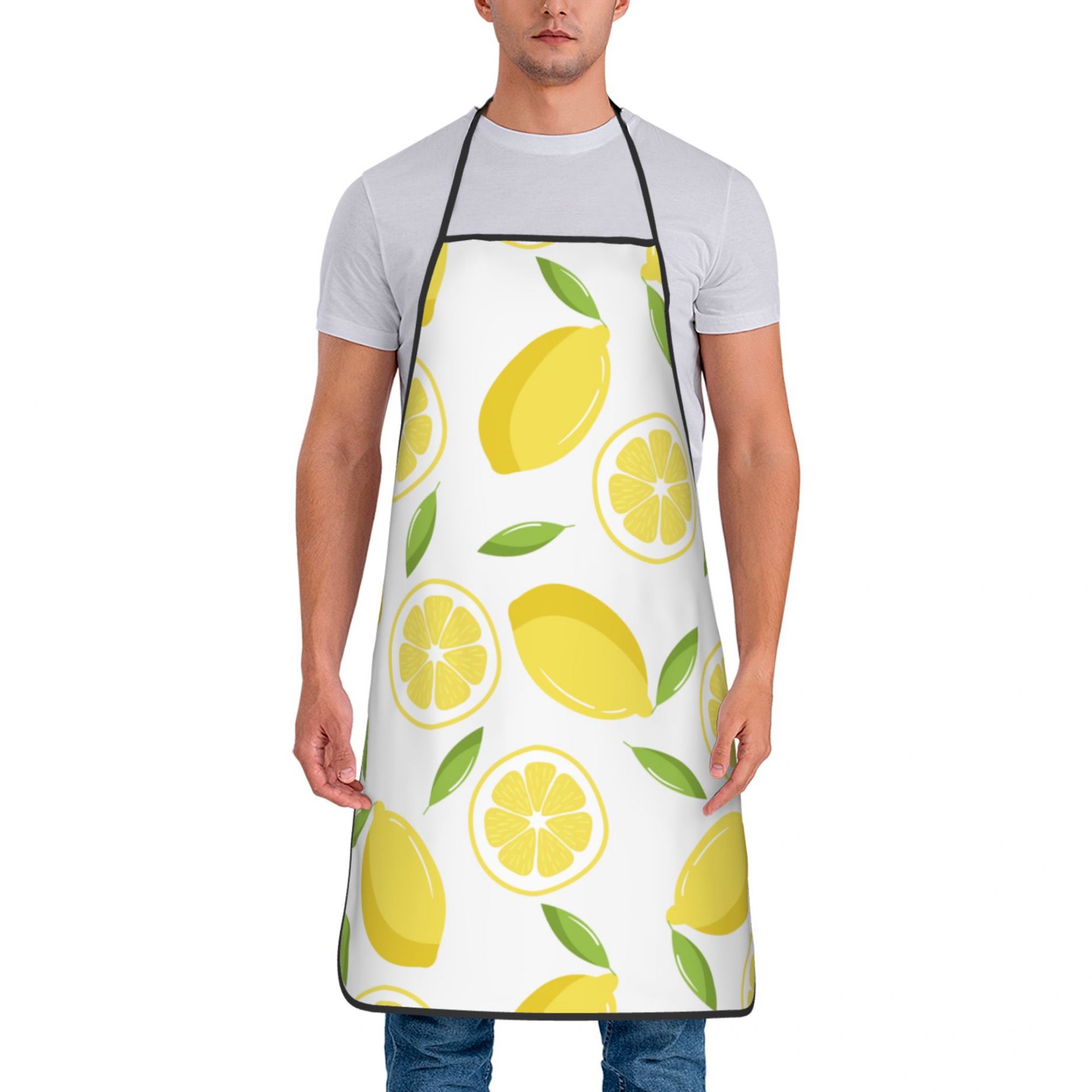 lemon (7) Aprons for Women Men Waterproof Apron Kitchen Chef Cooking ...