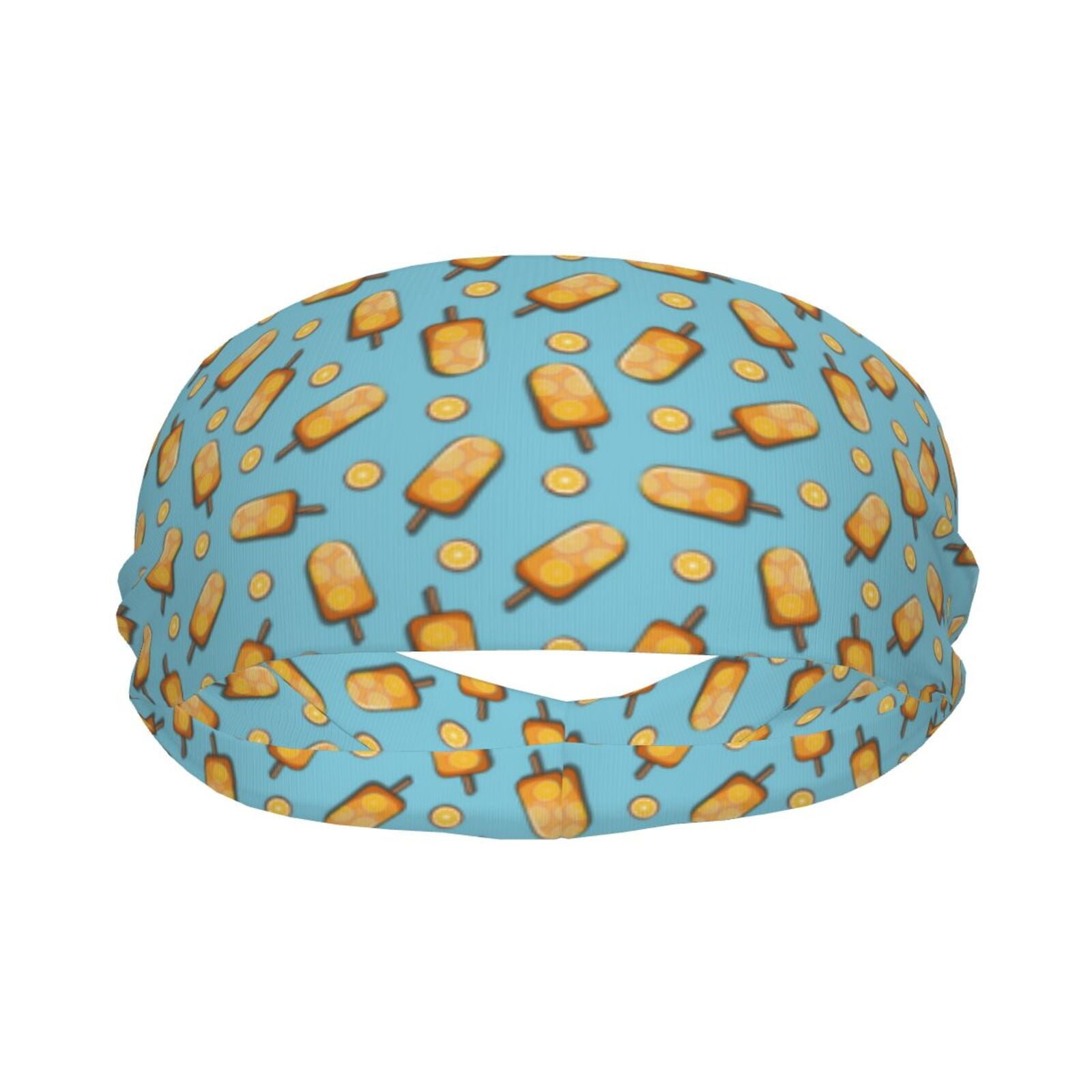 lemon ice cream Headbands for Women/Men, Elastic Wide Soft Sweat Head ...