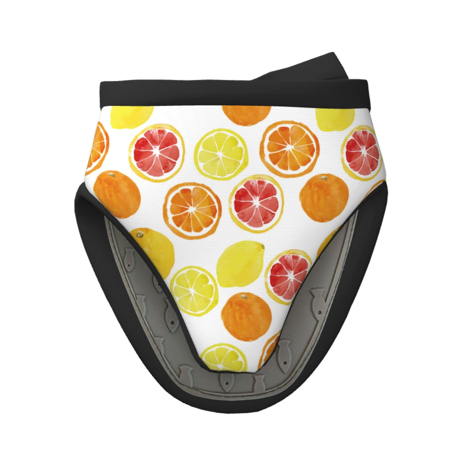 lemon orange Oven Mitts Heat Resistant, Soft Lining Silicone Mini Oven ...
