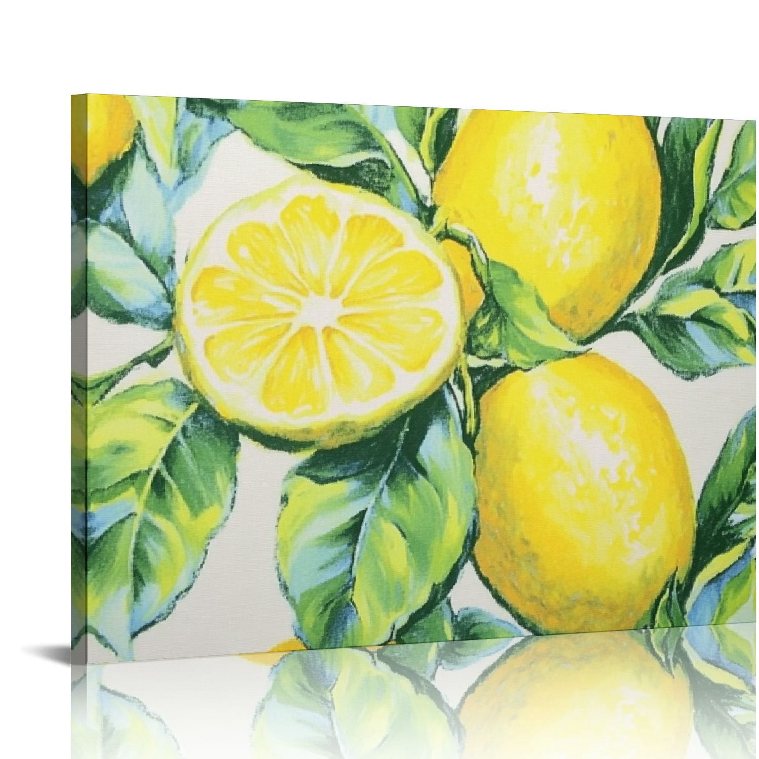 lemon print Canvas Ready to Hang Living Room Bedroom Home Office Wall ...